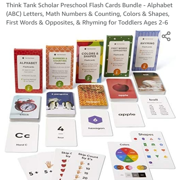 Think Tank | Toys | 5 Off Nwt Think Tank Preschool Age Flash Card Set ...